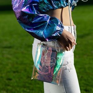 Bags | Holographic Pvc Rave Envelope Bag | Poshmark